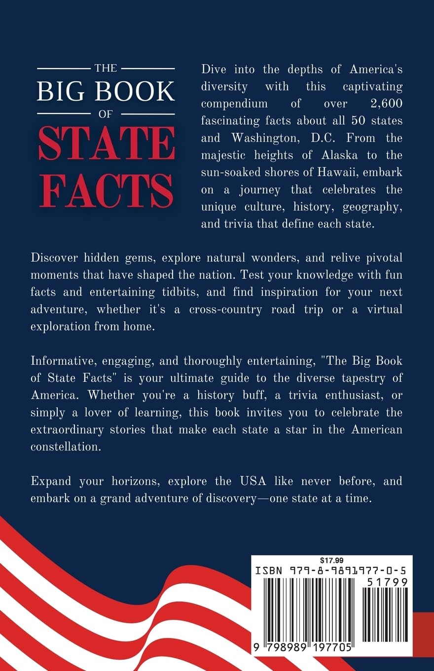 Mua The Big Book of State Facts: America Unveiled: 2600+ Facts About ...