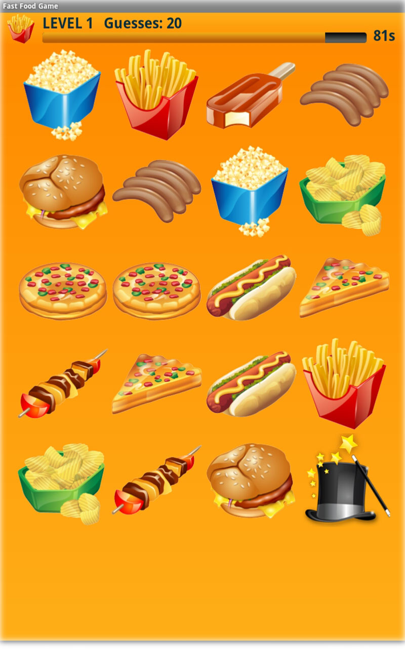 Fast Food Memory Game:Amazon.co.uk:Appstore for Android