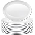 Amazon.com | Dandat 24 Pcs 14 Inch Large Serving Platters Oval Trays ...