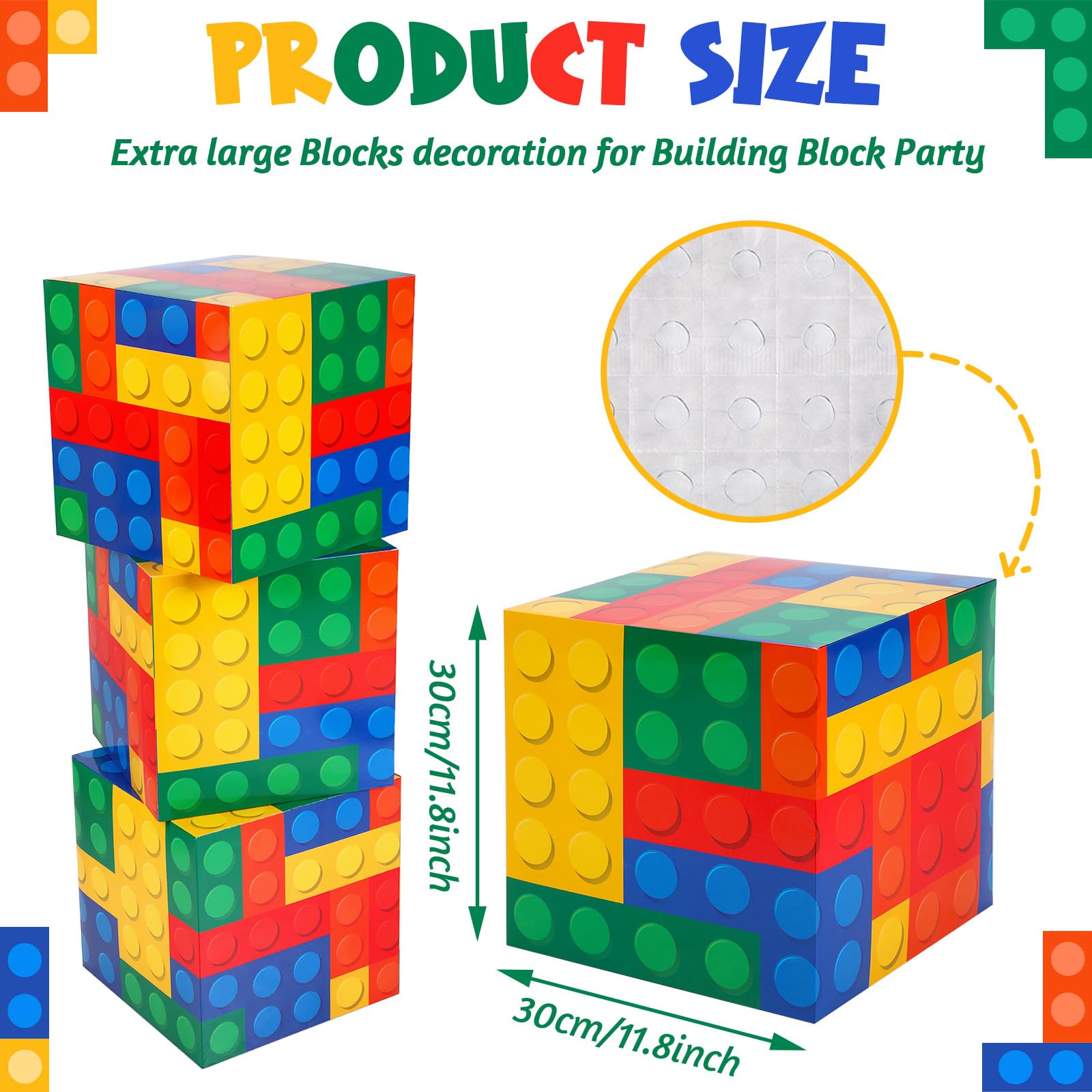 Mua Outus 6 Pcs Building Block Party Boxes - 11.8 Inch Favor Box for ...