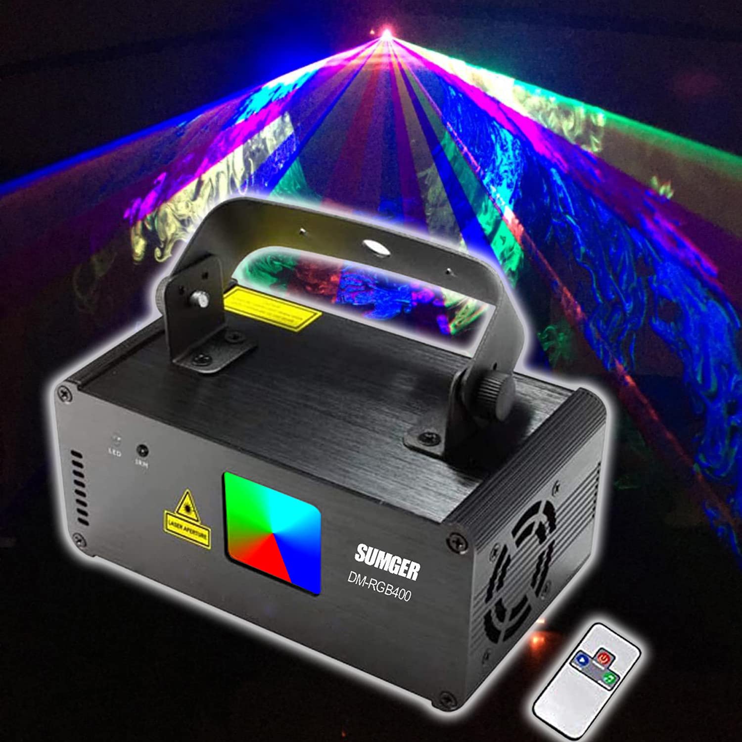 Professional RGB Laser Party Lights,Sound Activated DJ Disco Light ...