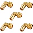Amazon.com: (Pack of 5) EFIELD Pex A Full Flow Expansion Brass Fitting 1/2"x 1/2" Male MNPT ...