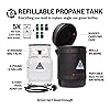 Ignik Refillable Gas Growler Deluxe 5-Pound Propane Tank with Carry ...