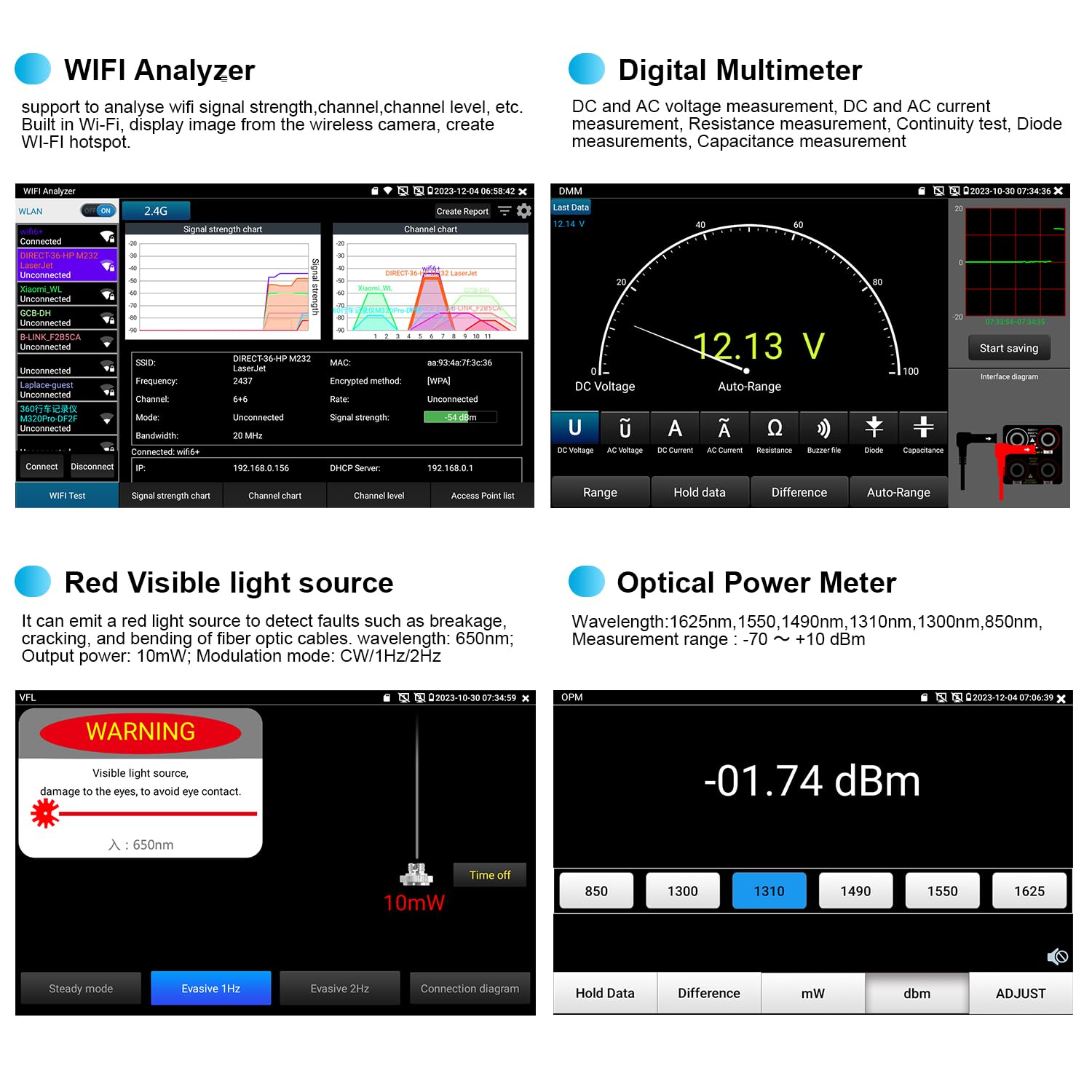 Mua WANLUTECH CCTV Tester IP Camera Tester with PoE IPC-9800MOVTADHS ...