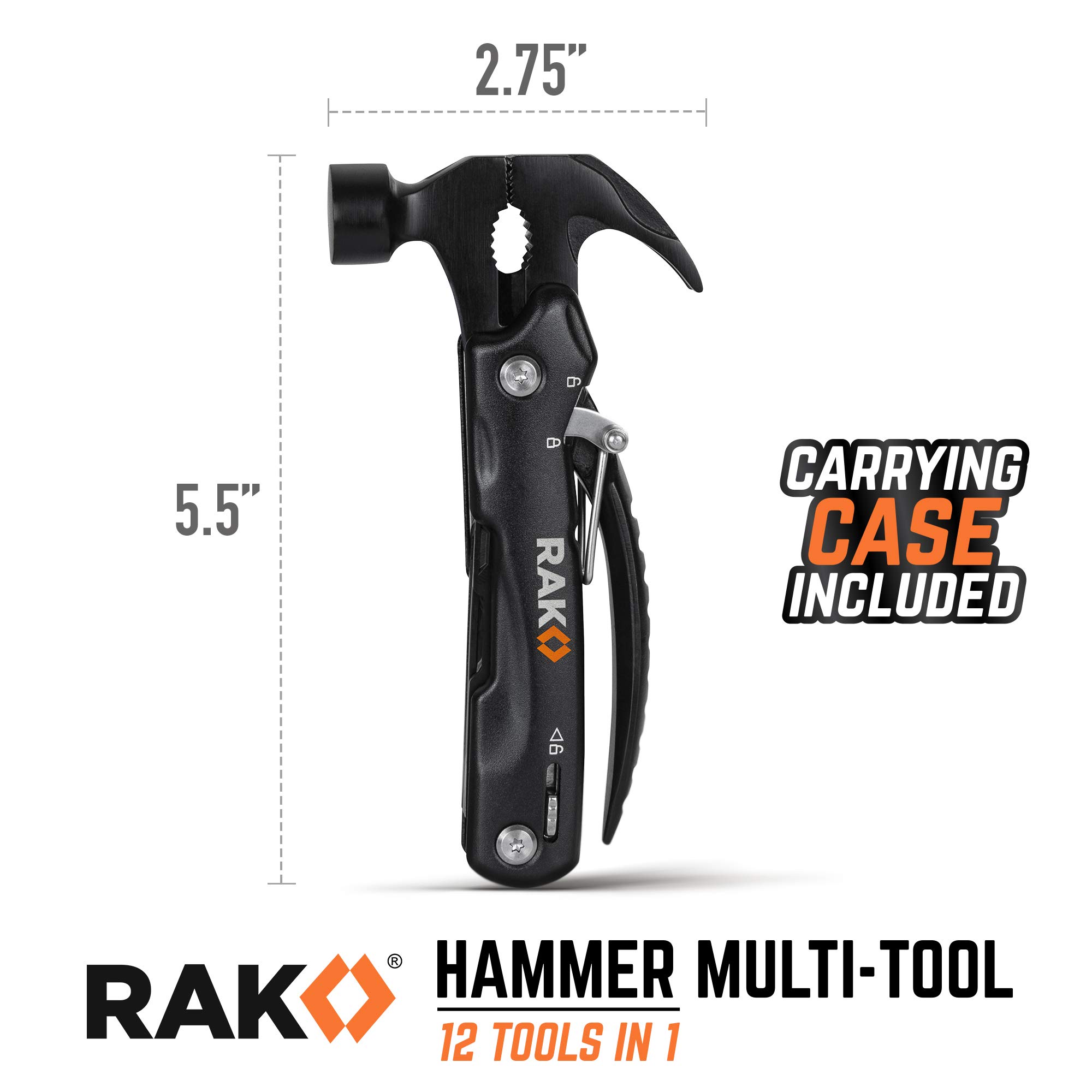 RAK Hammer Multitool - Cool Unique Gifts For Men - Compact DIY Survival ...