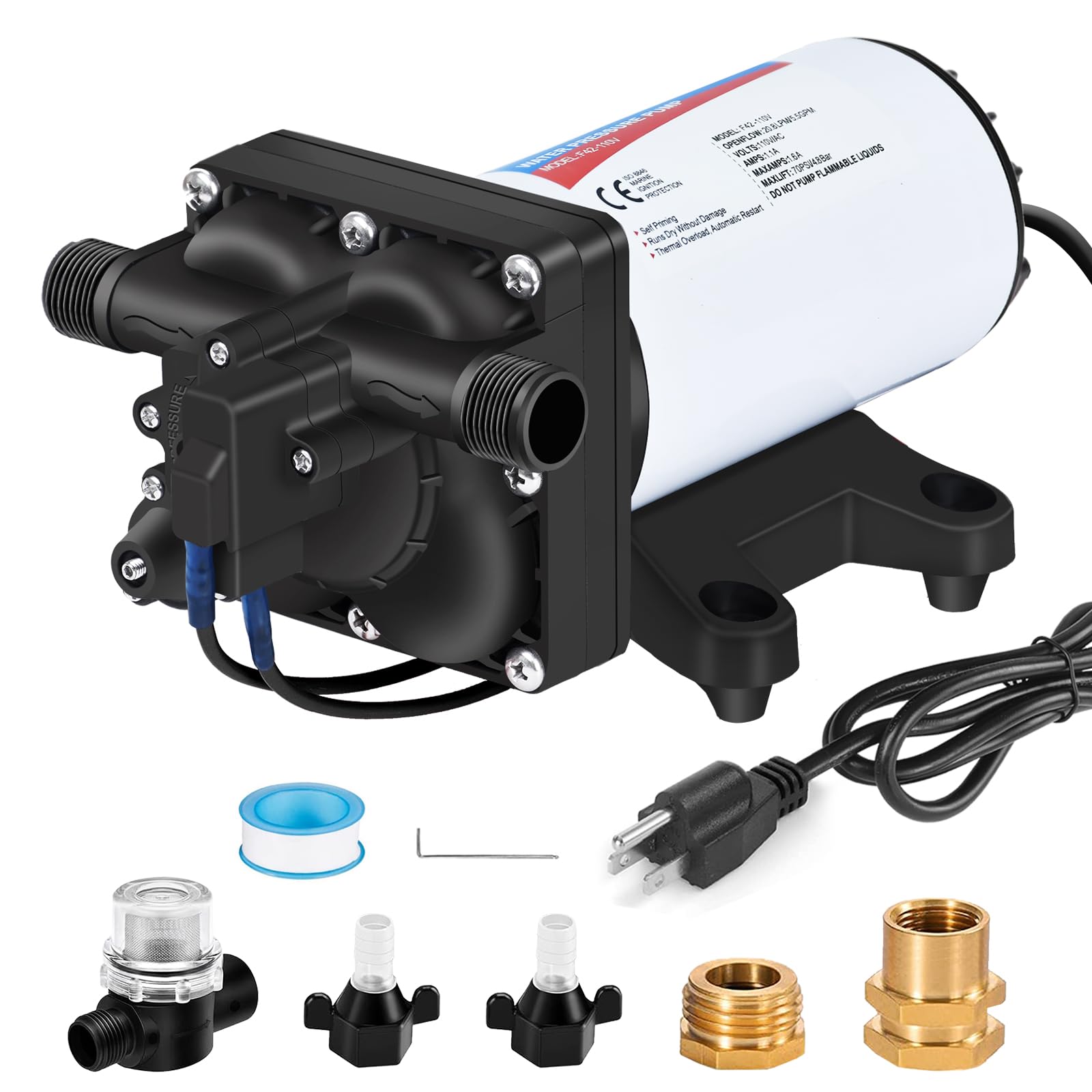 Mua YOUNGTREE Electric Water Transfer Pump 110V AC 5.5GPM 70PSI ...