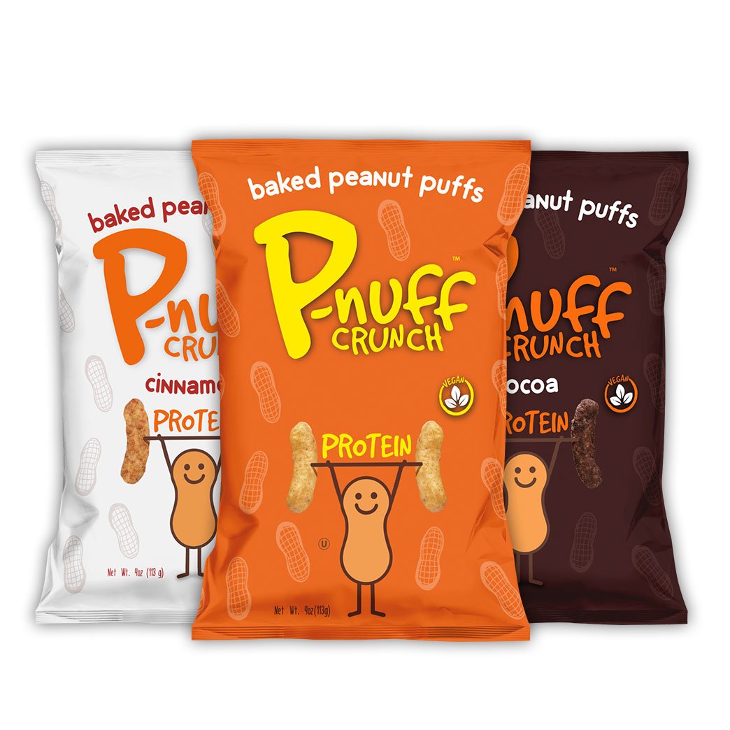 Amazon.com: Pnuff Crunch Baked Peanut Puffs - Vegan, Gluten Free, Plant ...