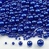 Amazon.com: Xinhongo 175g Pearl Beads 3mm 4mm 6mm 8mm 10mm Pearl Craft Beads Sew on Pearls Round ...