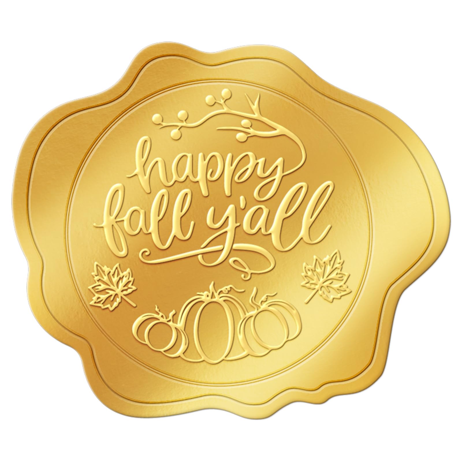 300 Pcs Fall Thanksgiving Stickers with the Greetings Happy Fall Y'all ...