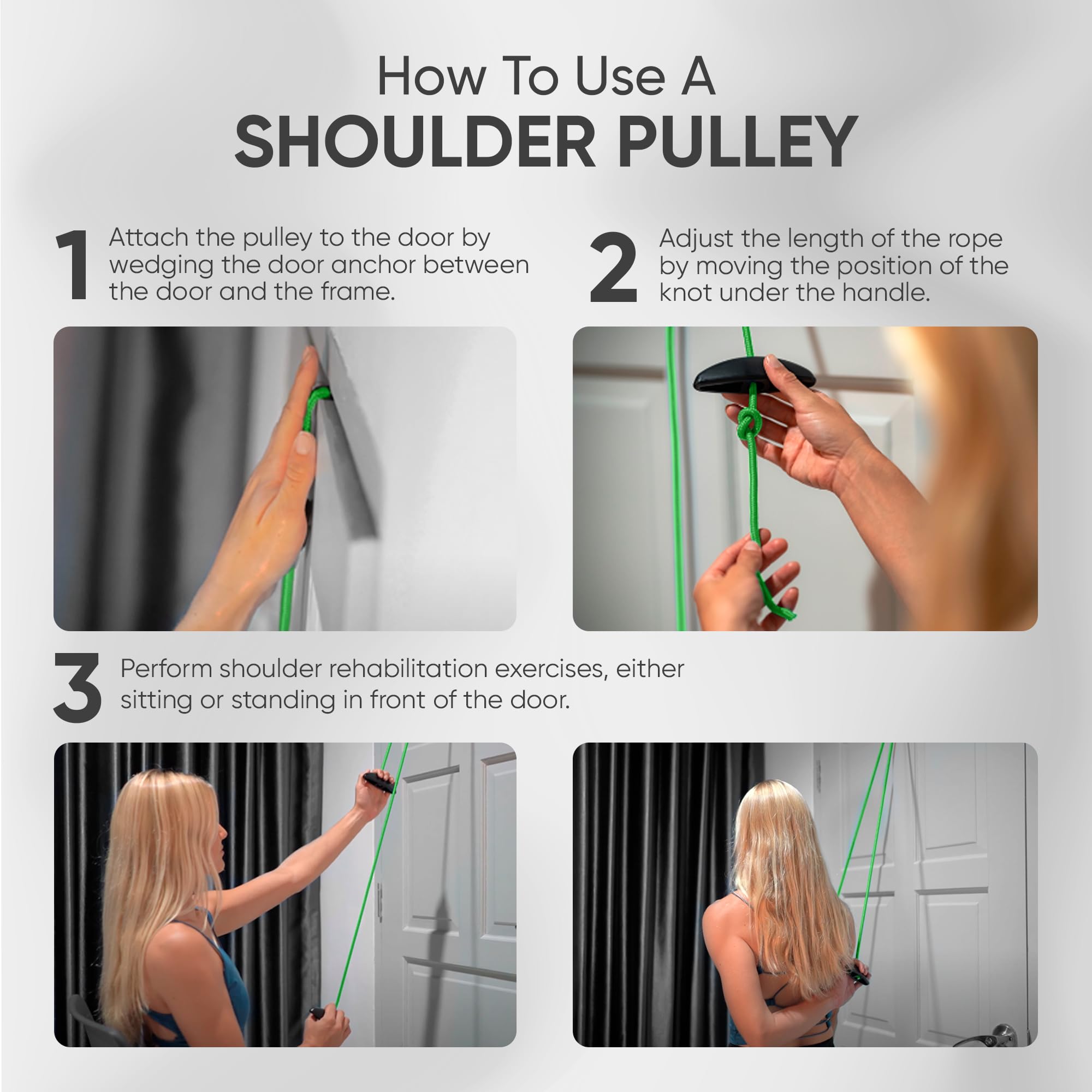 Mua Shoulder Pulley for Physical Therapy, Over Door Pulley for Shoulder ...