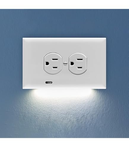 Lighted Night Light Outlet Guidelight 2 Plus Electrical Outlet Plate