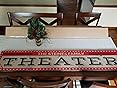 Amazon.com: Theater Wood Sign, Custom Family Name Film Lover Room Sign ...