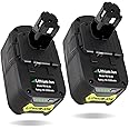 Amazon.com: KUNLUN 2Pack 6.0Ah P108 Battery Replacement for Ryobi 18V Battery, Compatible for ...