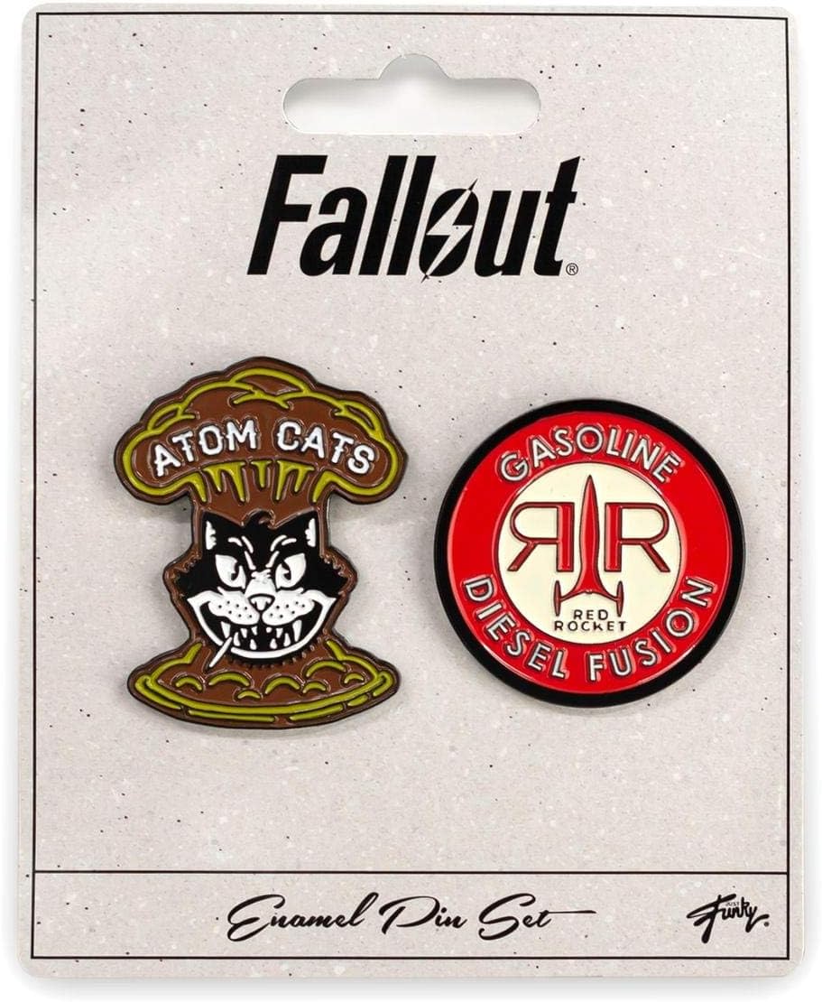 Fallout Atom Cats & Red Rocket Pins | Exclusive Collectible Enamel Pins ...