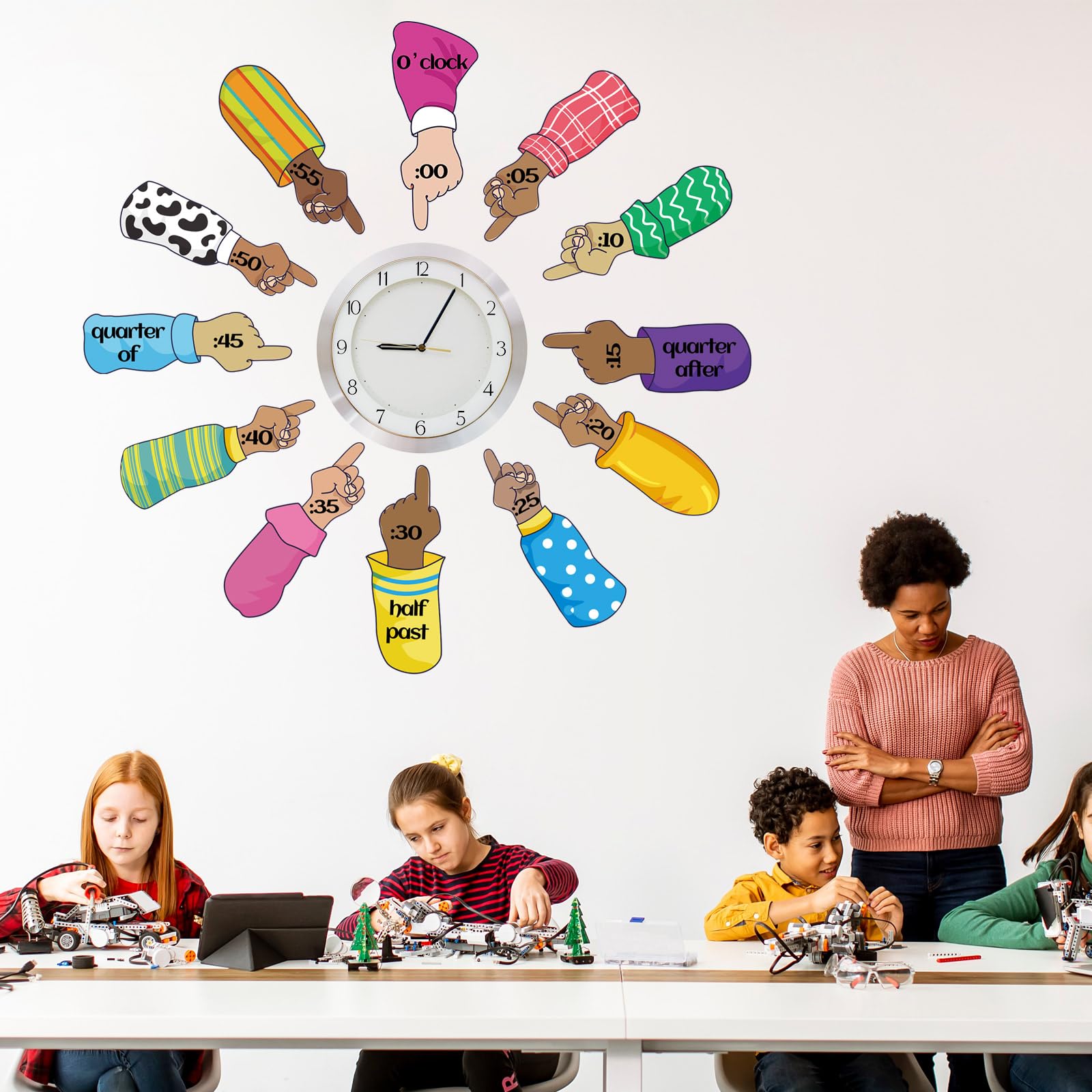Mua 24 Pieces Bulletin Board Decorations for Classroom Clock Hands ...