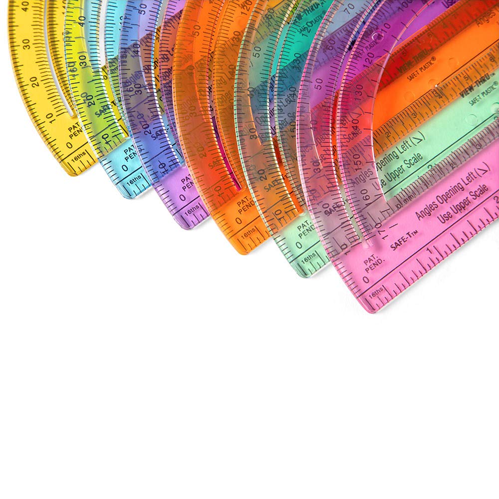 Mua hand2mind Safe-T Protractor for Kids, 180 Protractor, Rainbow ...