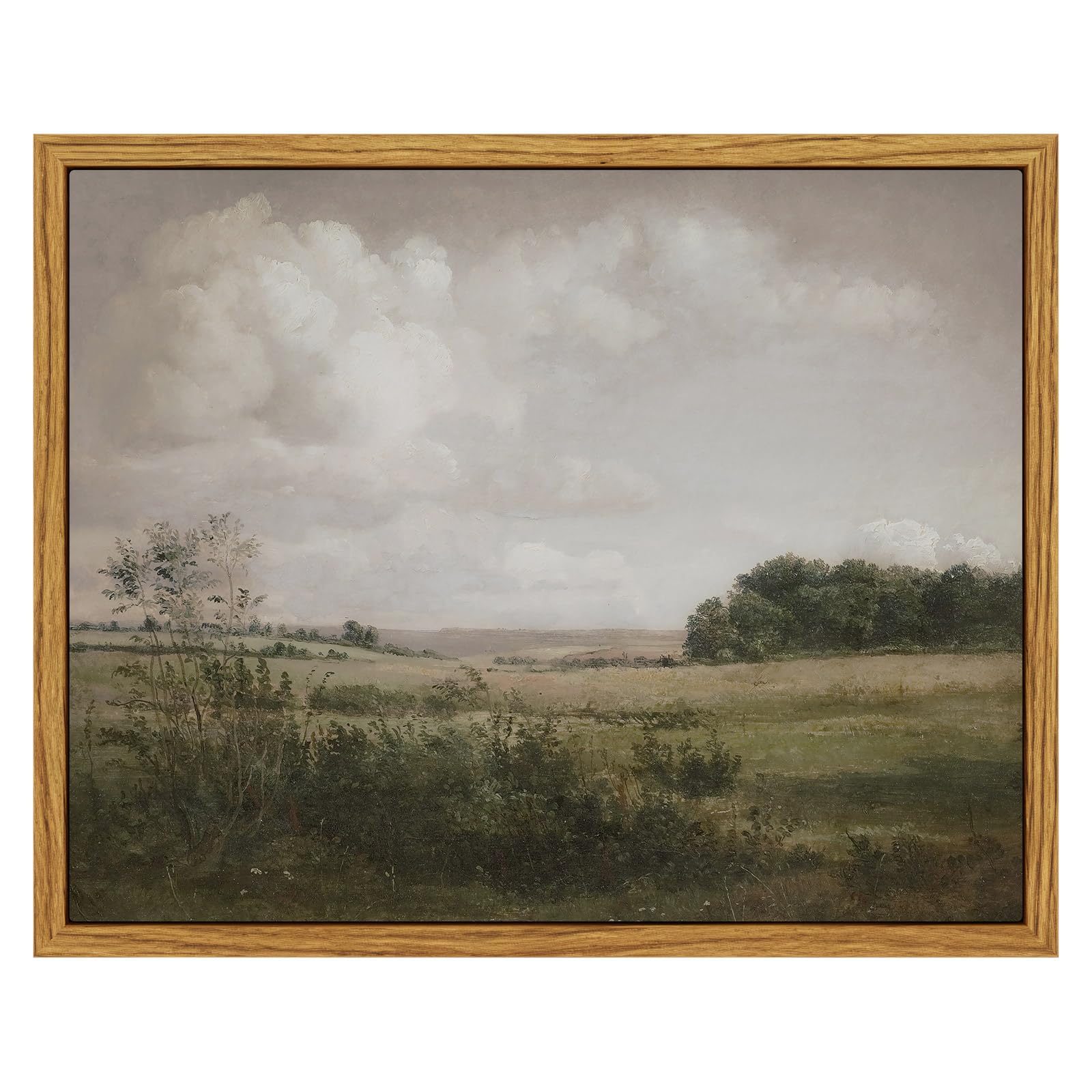 VIYYIEA Vintage Landscape Large Framed Wall Art, Nature Wilderness ...