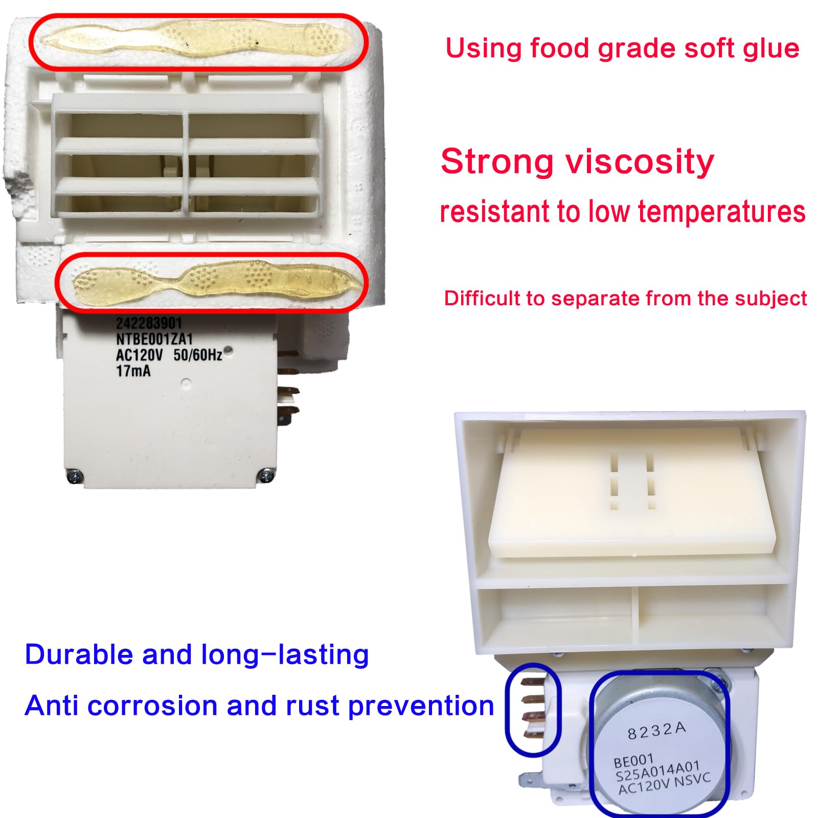 242303001 Air Damper Control Assembly Refrigerator Damper Assembly ...