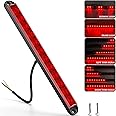 Amazon.com: BJZ 16'' Trailer LED Lights Bar Red 12LED Brake Stop ID ...