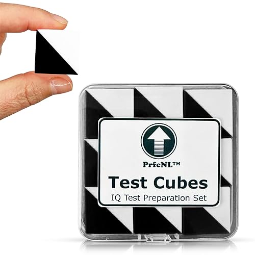 IQ Test Cubes (Black and White) – 9 Kohs Cubes, Practice for Block ...
