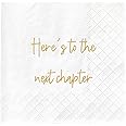 Amazon.com: Here's to the Next Chapter Napkins - Good Luck ...