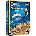 Amazon.com: NATIONAL GEOGRAPHIC Shark Tooth Dig Kit, Excavate 3 Real ...