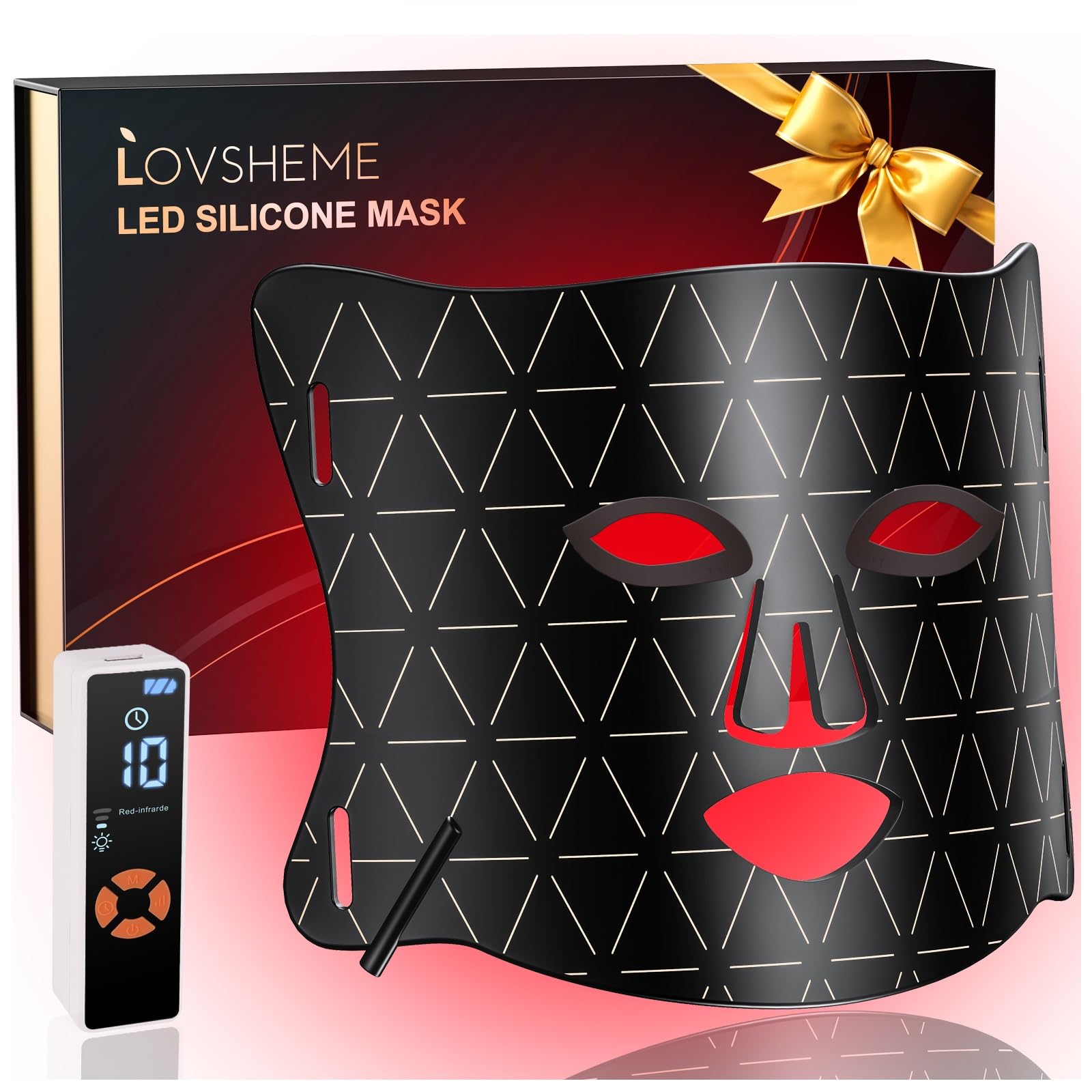Lovsheme LED Face Mask Light Therapy - Professional Grade Skincare at ...