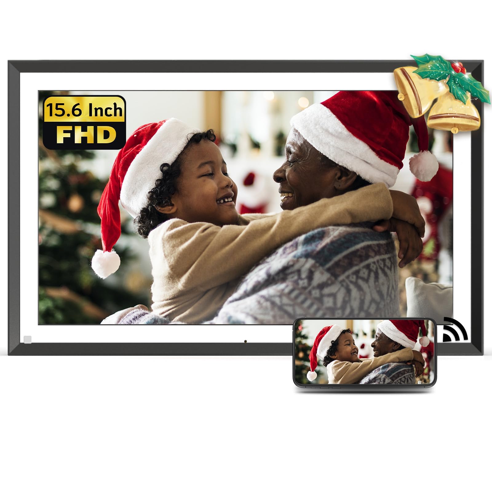 Nexfoto 15.6 Inch FHD 64GB Extra Large Digital Picture Frame with ...