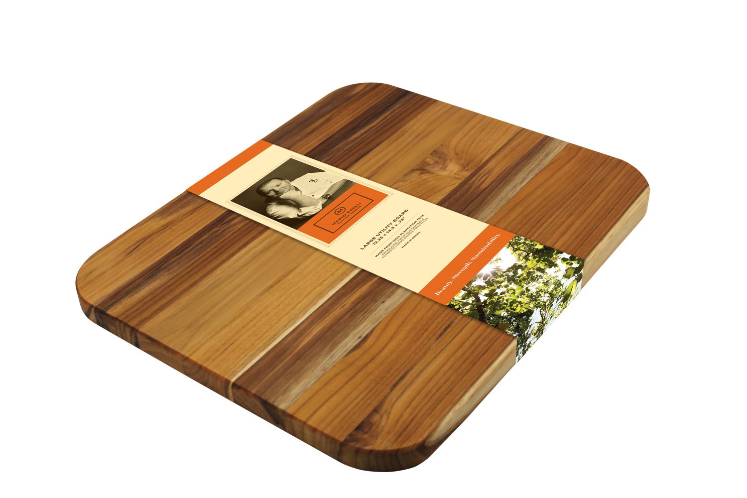 Madeira Mario Batali M-03 Edge Grain Teak Utility Board, Large for sale ...