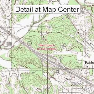 Amazon.com : USGS Topographic Quadrangle Map - Olive Branch ...