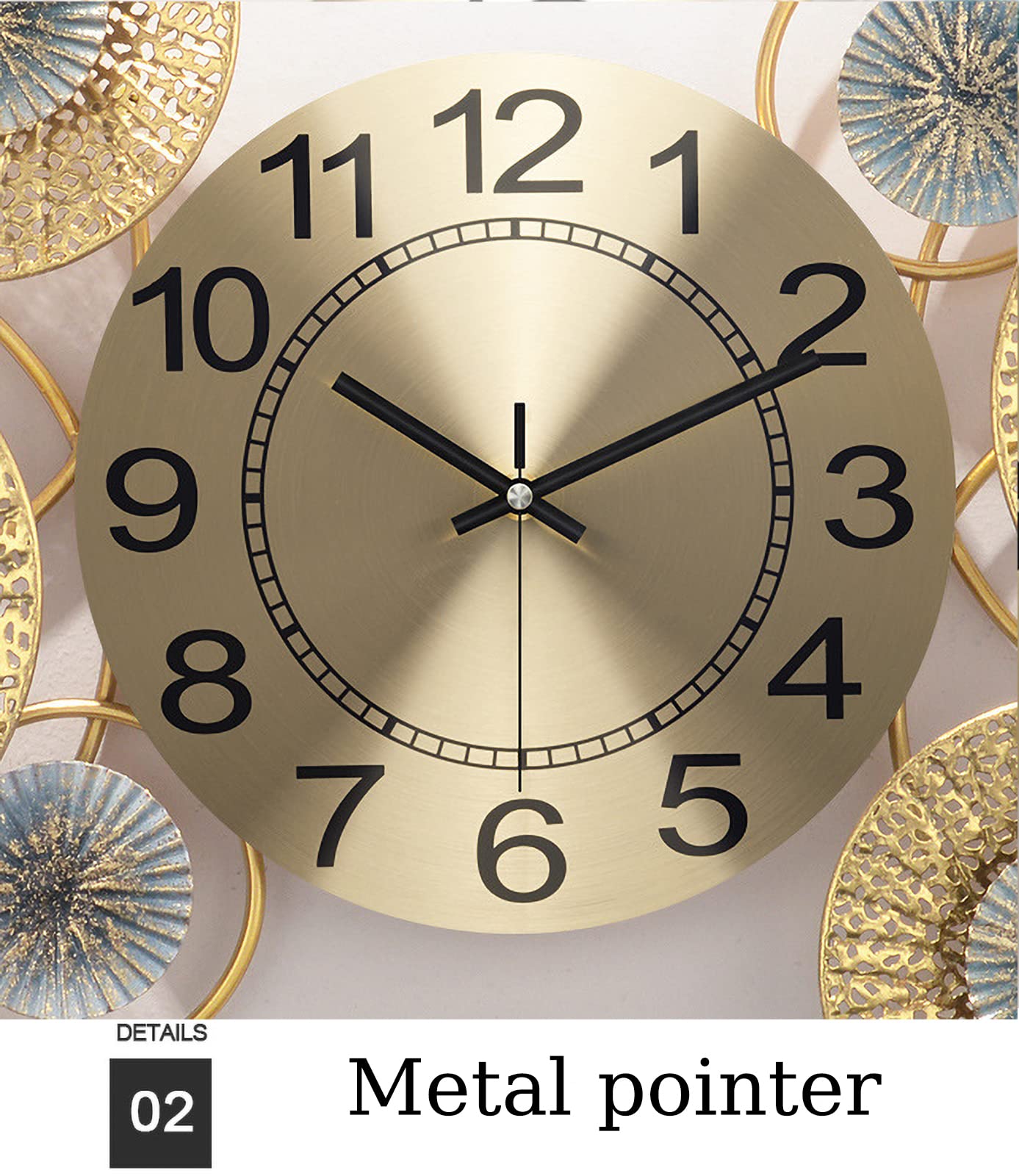 Mua Large Wall Clock 36 Inch Metal Modern Silent No-Ticking Wall Clocks ...