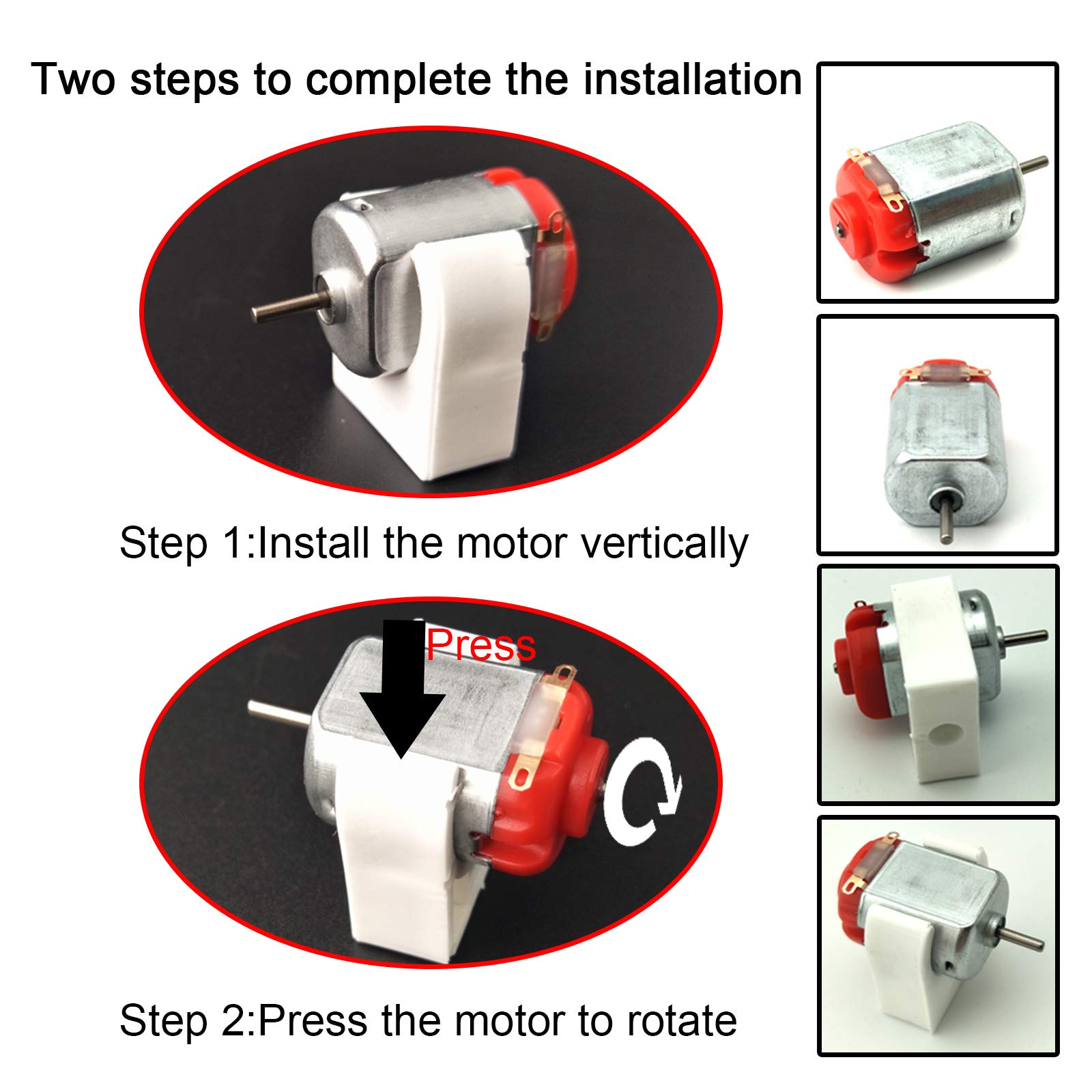 Mua 18 Set DC Motors Kit, Mini Electric Hobby Motor 3V -12V 25000 RPM ...