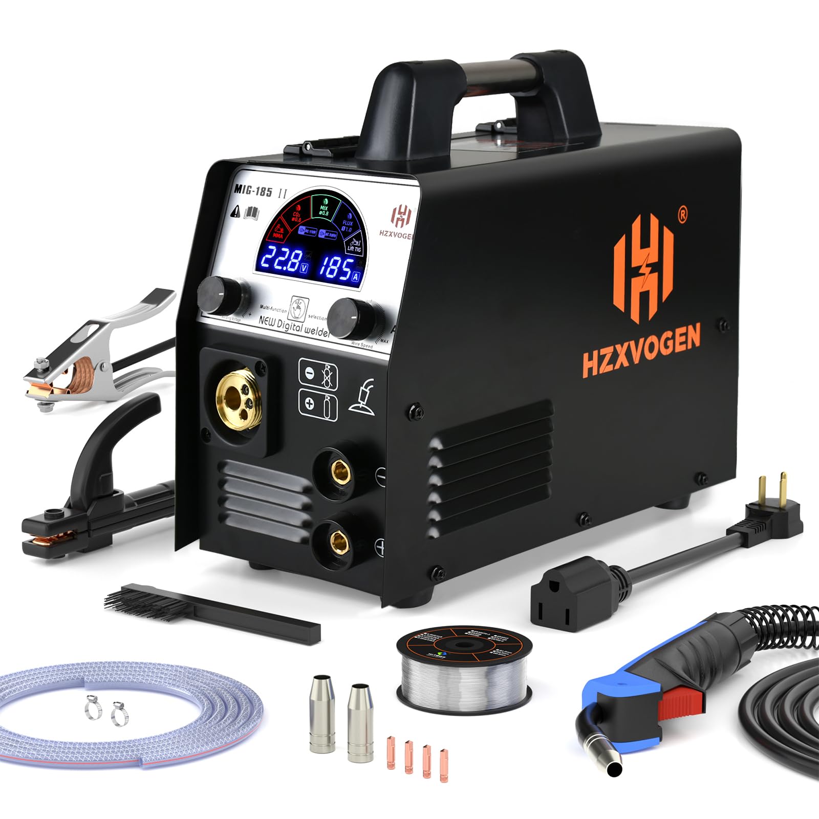 Mua HZXVOGEN 200A Welding Machine, 4 in 1 Multi-process Colorful Gas MIG Welder 110V/220V IGBT ...