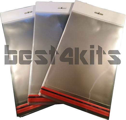 50 Euro Slot Header Bags Self Seal Retail Display Bags 230mm x 165mm ...