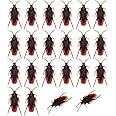 20 Pieces Fake Roaches Plastic Cockroach Bug Joke Toys,Realistic ...