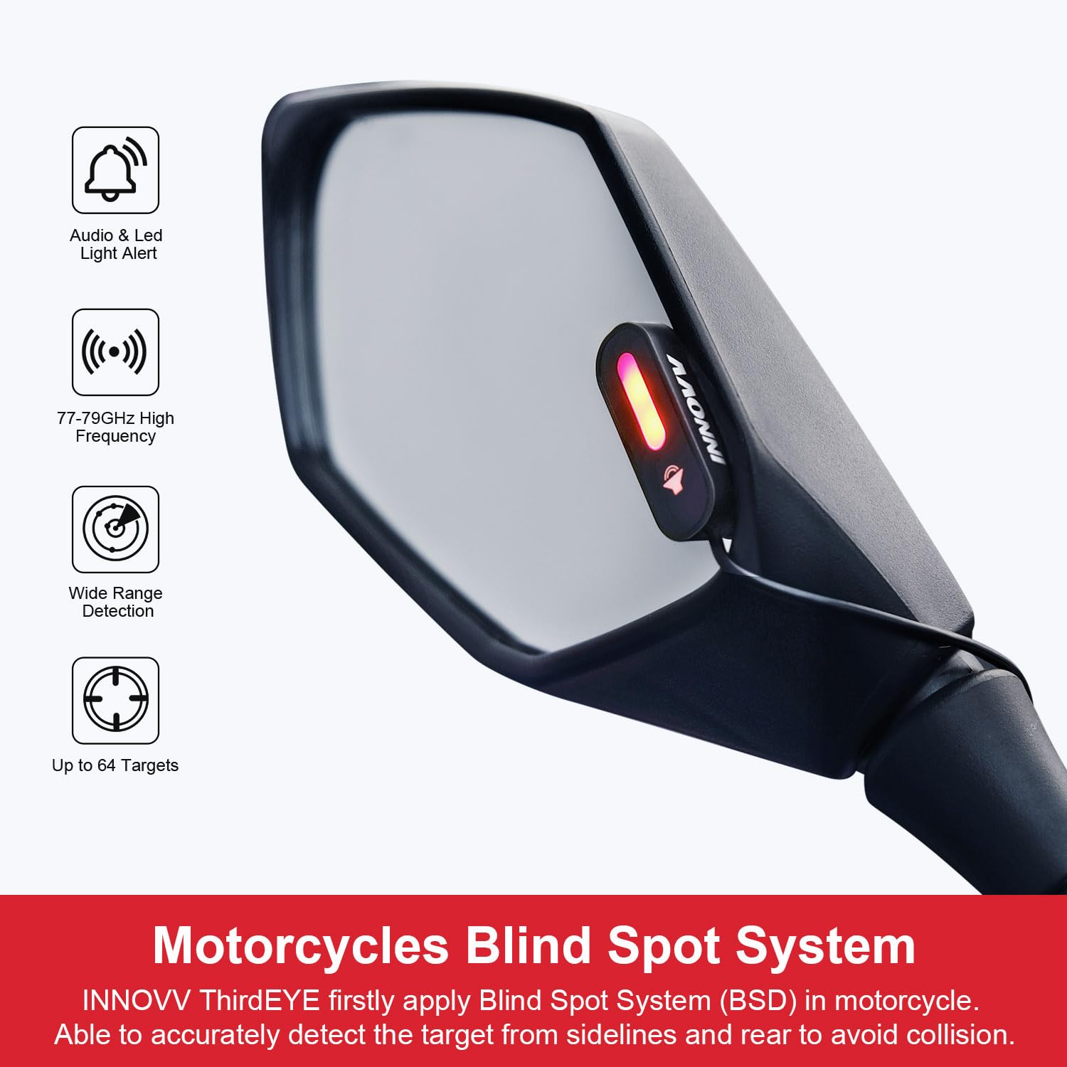 Mua INNOVV ThirdEYE Motorcycle Blind Spot System with Voice and ...