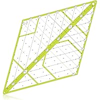 Amazon.com: Kanayu 60 Degree Diamond Ruler Acrylic Patch Templates 60 ...
