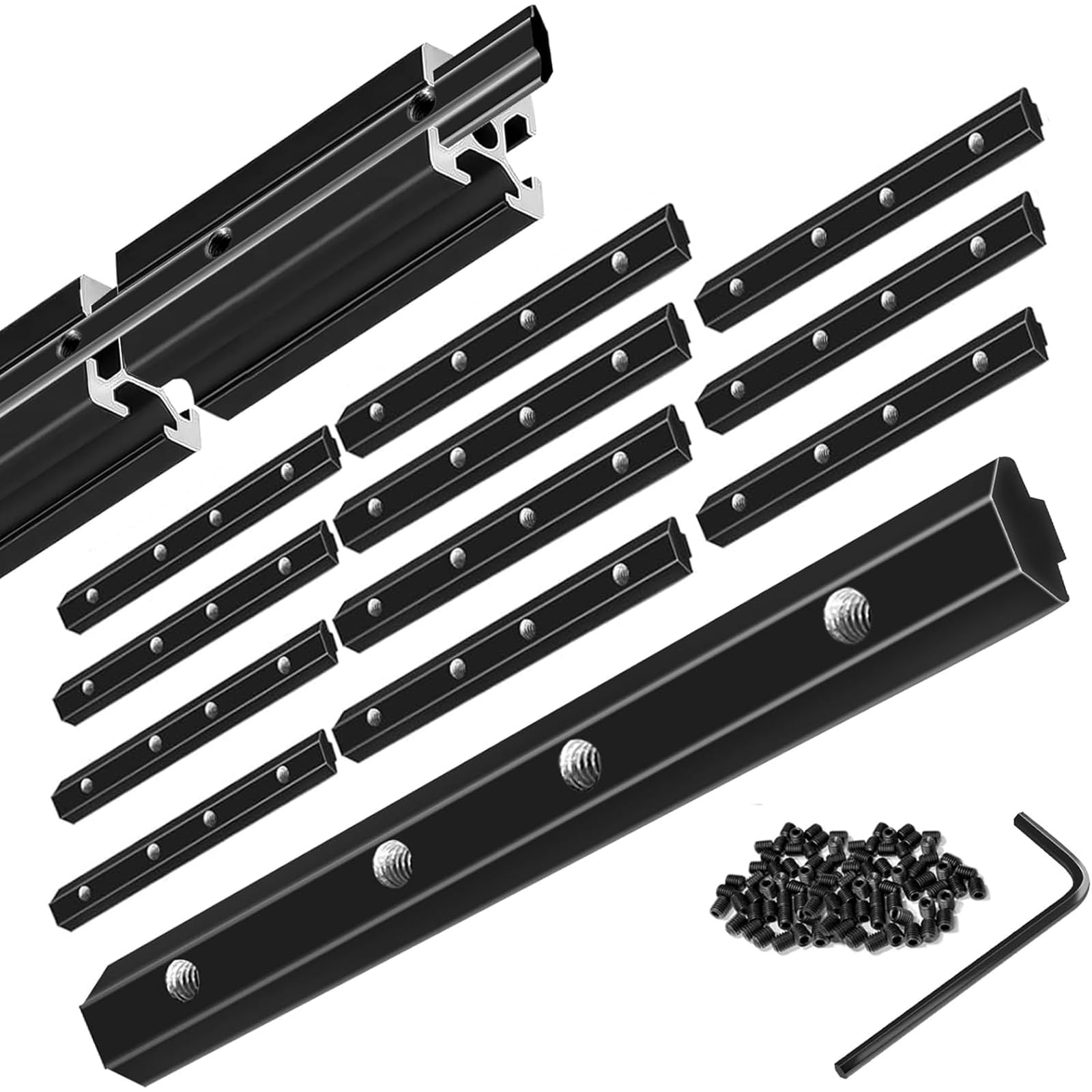Seekliny 12pcs 2020 Straight Connector Corner Bracket Joint Plate 2020 ...