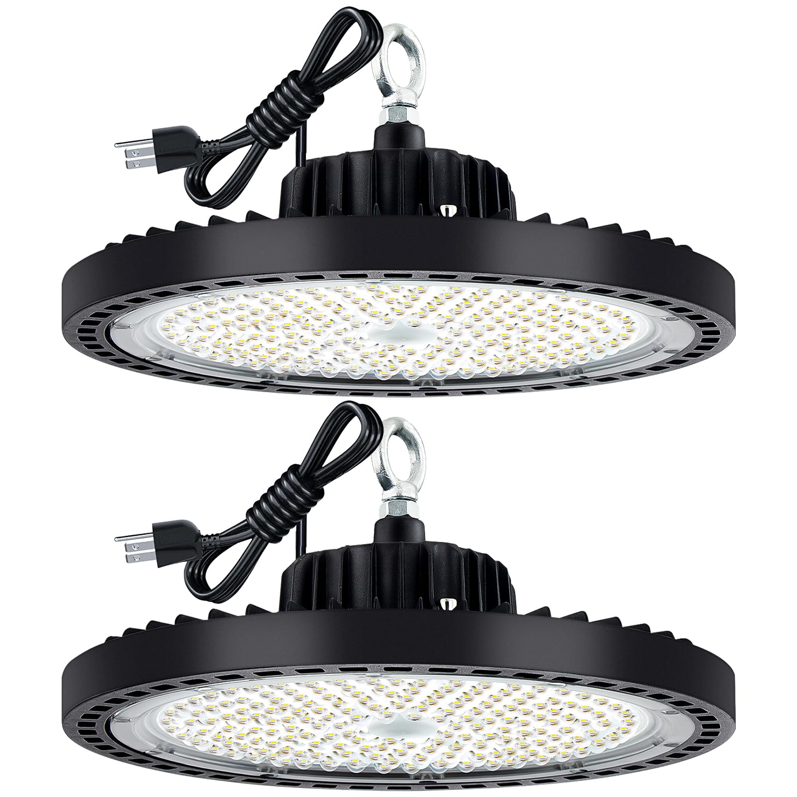 EVBFORU 2 Pack UFO LED High Bay Light 150W, High Bay LED Lights 21,000LM (160LM/W), 5000K LED ...