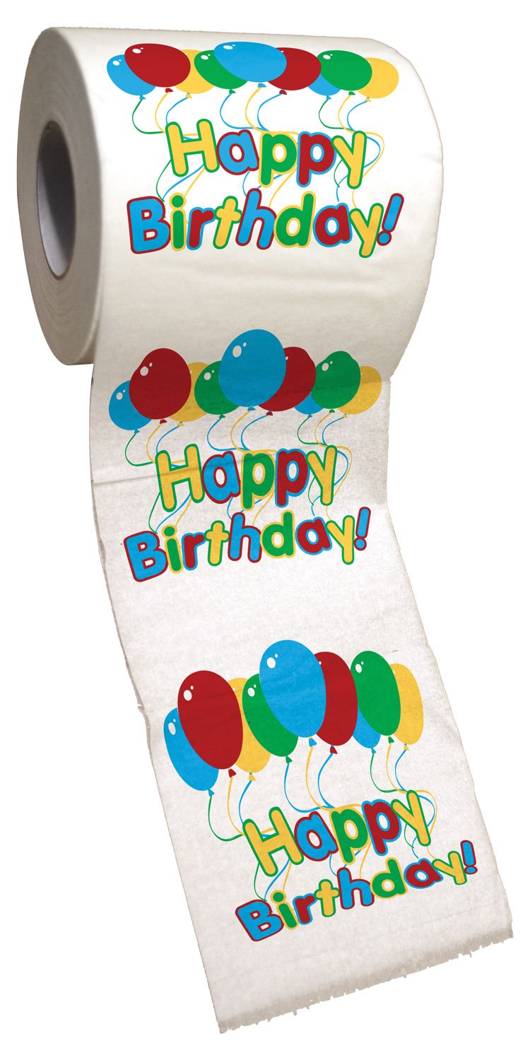 Amazon.com: Happy Birthday Toilet Paper Prank Funny Gag Gift!: Health ...