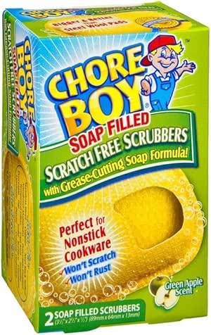 Amazon.com: Chore Boy Soap Filled Scrubbers (Case of 6): Home & Kitchen