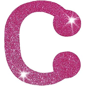Amazon.com: Fibre Craft Glitter Foam Alphabet Letters, C, 6-Inch