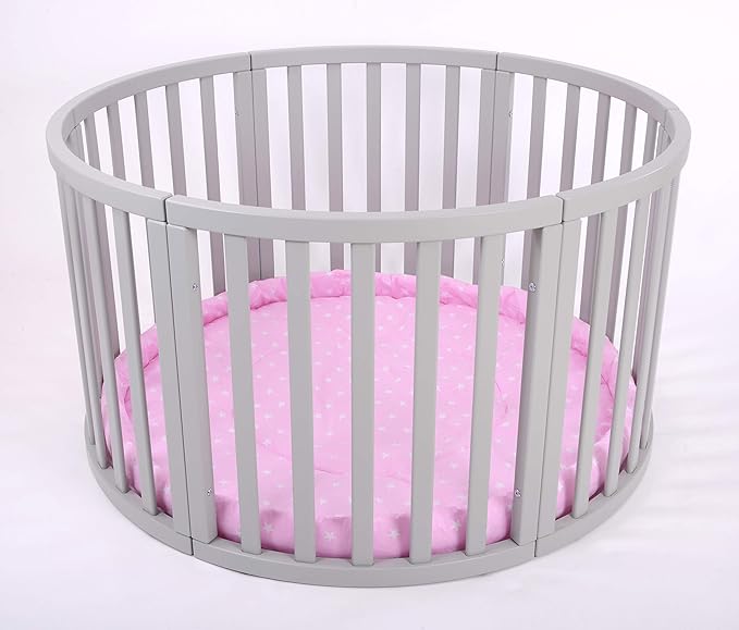 MJmark Round PLAYPEN APOLLO QUATTRO VERY LARGE Wooden play pen with ...