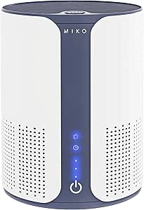 Miko Home Air Purifier with Multiple Fan Speeds, Time, True HEPA Filter ...