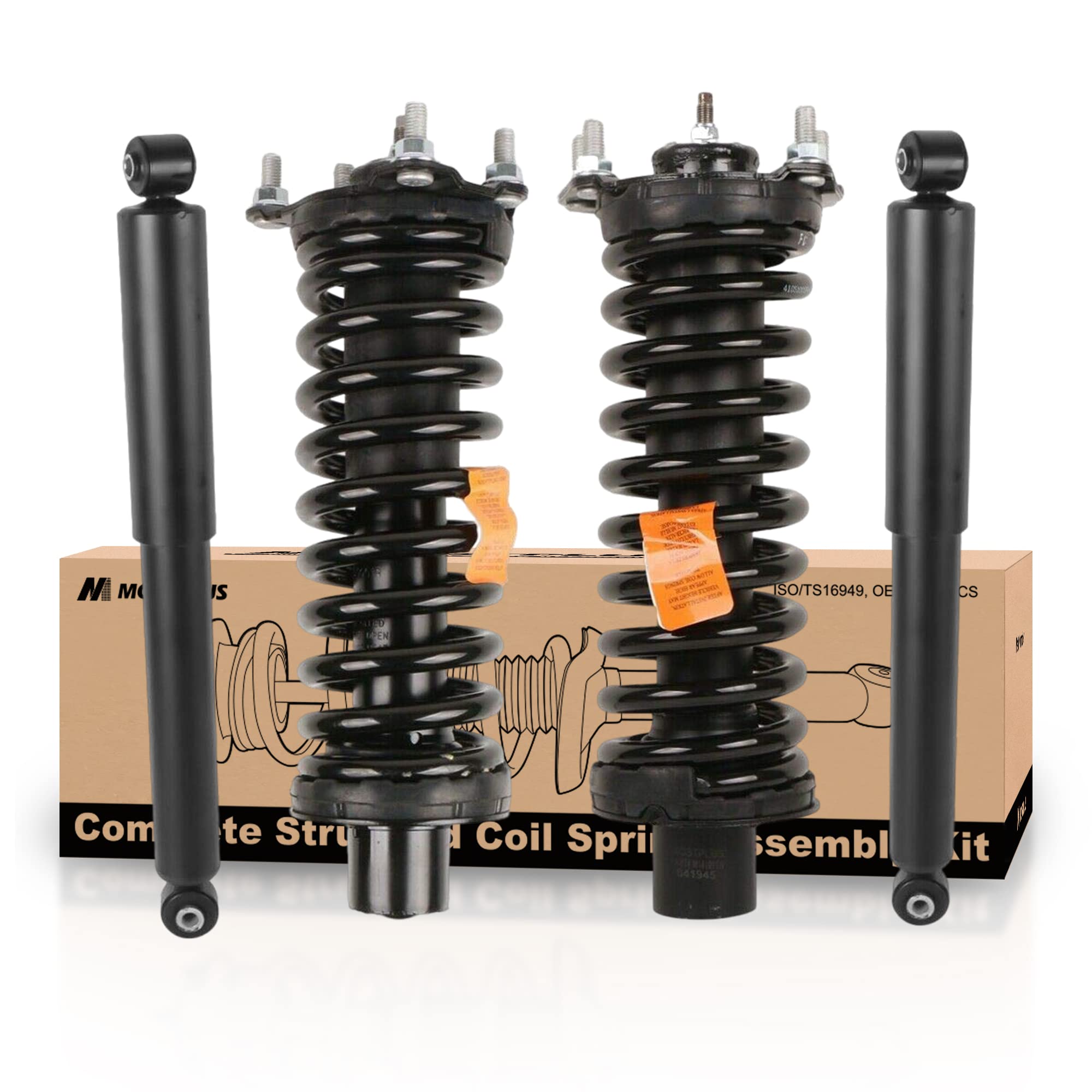 MOSTPLUS 4 Set Rear and Front Quick Complete Struts Shocks Absorbers ...