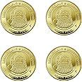 Amazon.com: Christmas Santa Coin, 4PCS 1.57 Inches Gold Plated ...