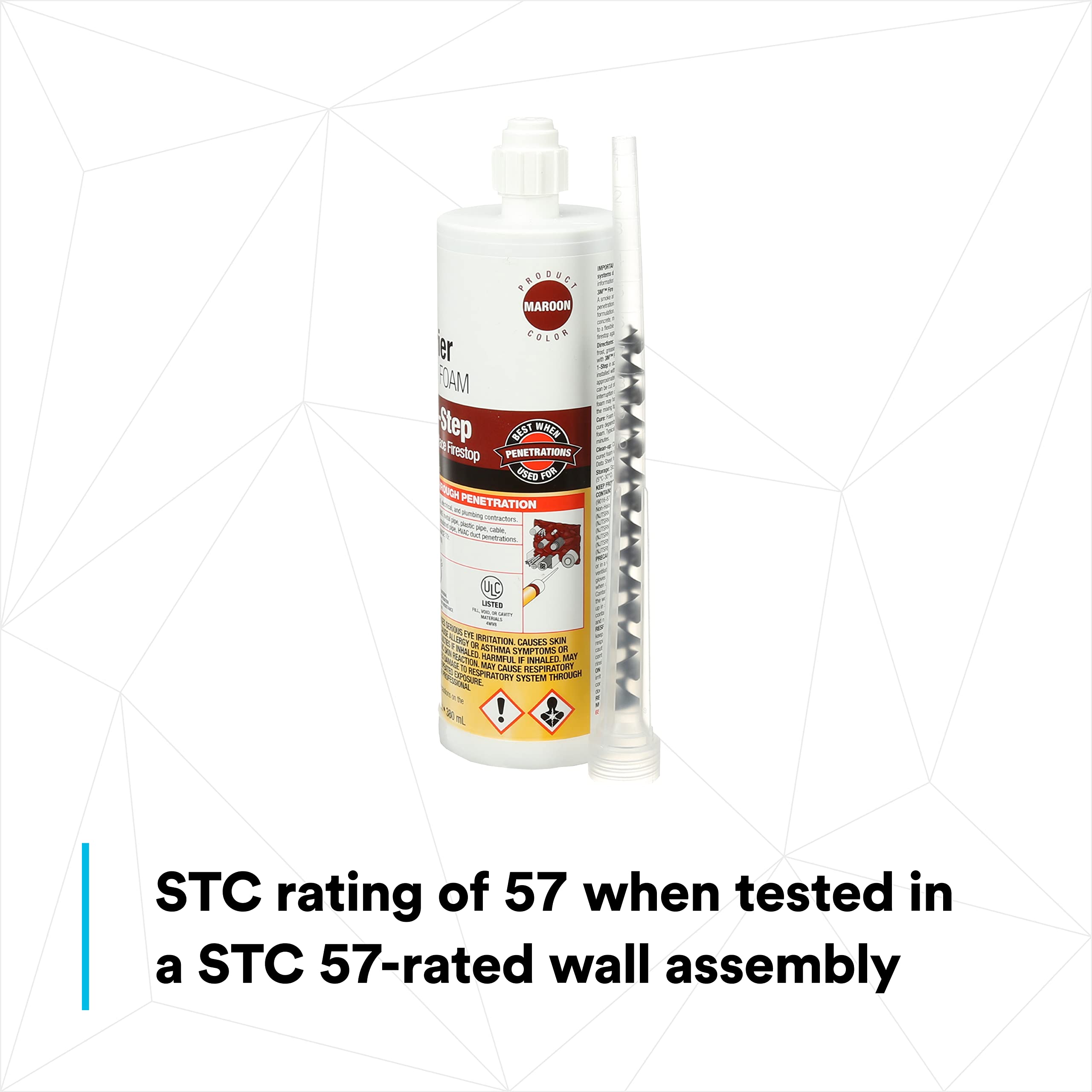 Mua 3M Fire Barrier Rated Foam FIP 1-Step, Maroon Color, 1-Step, Two ...