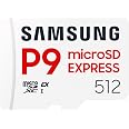 Samsung P9 Express microSD Express Card, 512GB microSDXC Memory Card ...