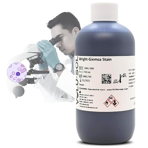Volu Sol Wright-Giemsa Stain - Professional Hematology Stain for Blood ...