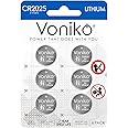 Amazon.com: VONIKO 3 Volt CR2025 Battery 6 Pack – CR 2025 Battery – CR 2025 Lithium Coin ...